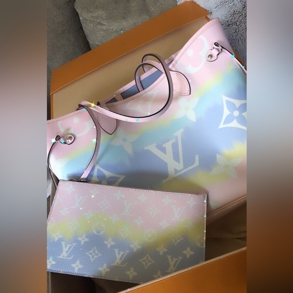 Louis Vuitton | Bags | Authentic Lv Neverfull Pastel | Poshmark